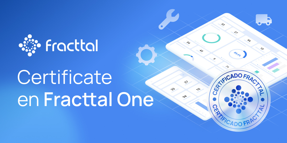 🥇 Certificate en Fracttal One el CMMS/GMAO de mantenimiento mejor valorado